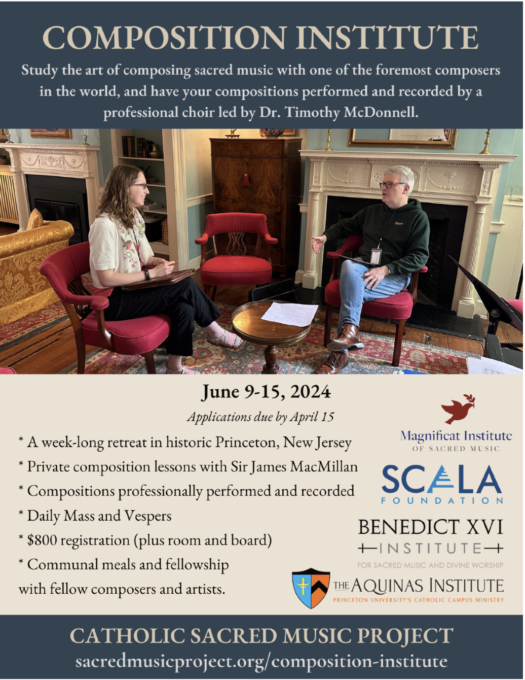 Composer's Workshop with Sir James MacMillan, Princeton, June 2024 – Scala Foundation